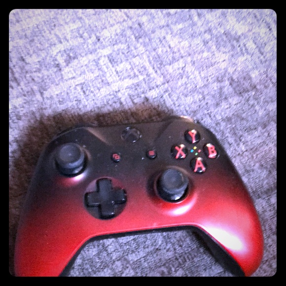 Microsoft | Other | Volcano Red And Black Xbox Controller | Poshmark